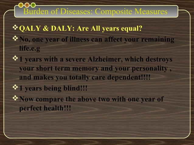 Burden of disease and determinants of health | PPT
