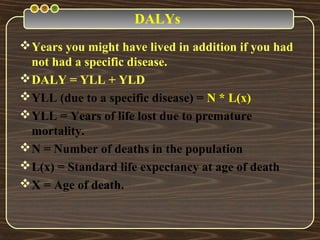 Burden of disease and determinants of health | PPT