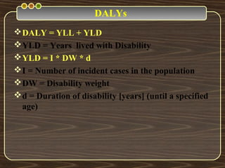 Burden of disease and determinants of health | PPT