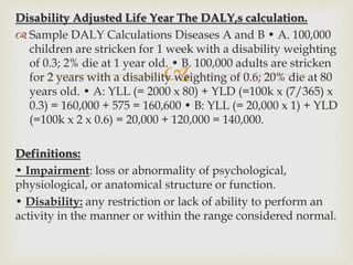 Burden of diseases | PPTX