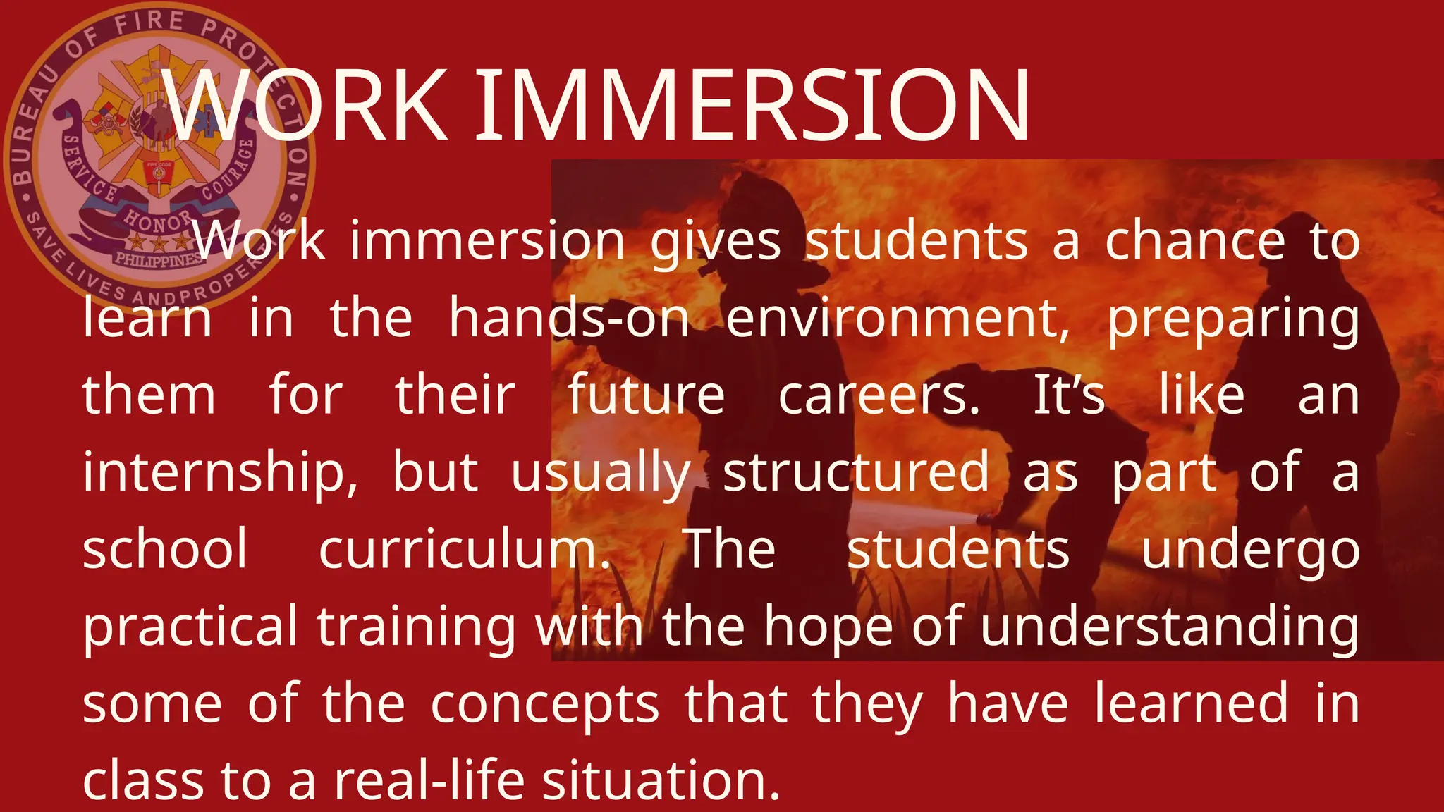 presentation on fire a for immersion1010 | PPTX