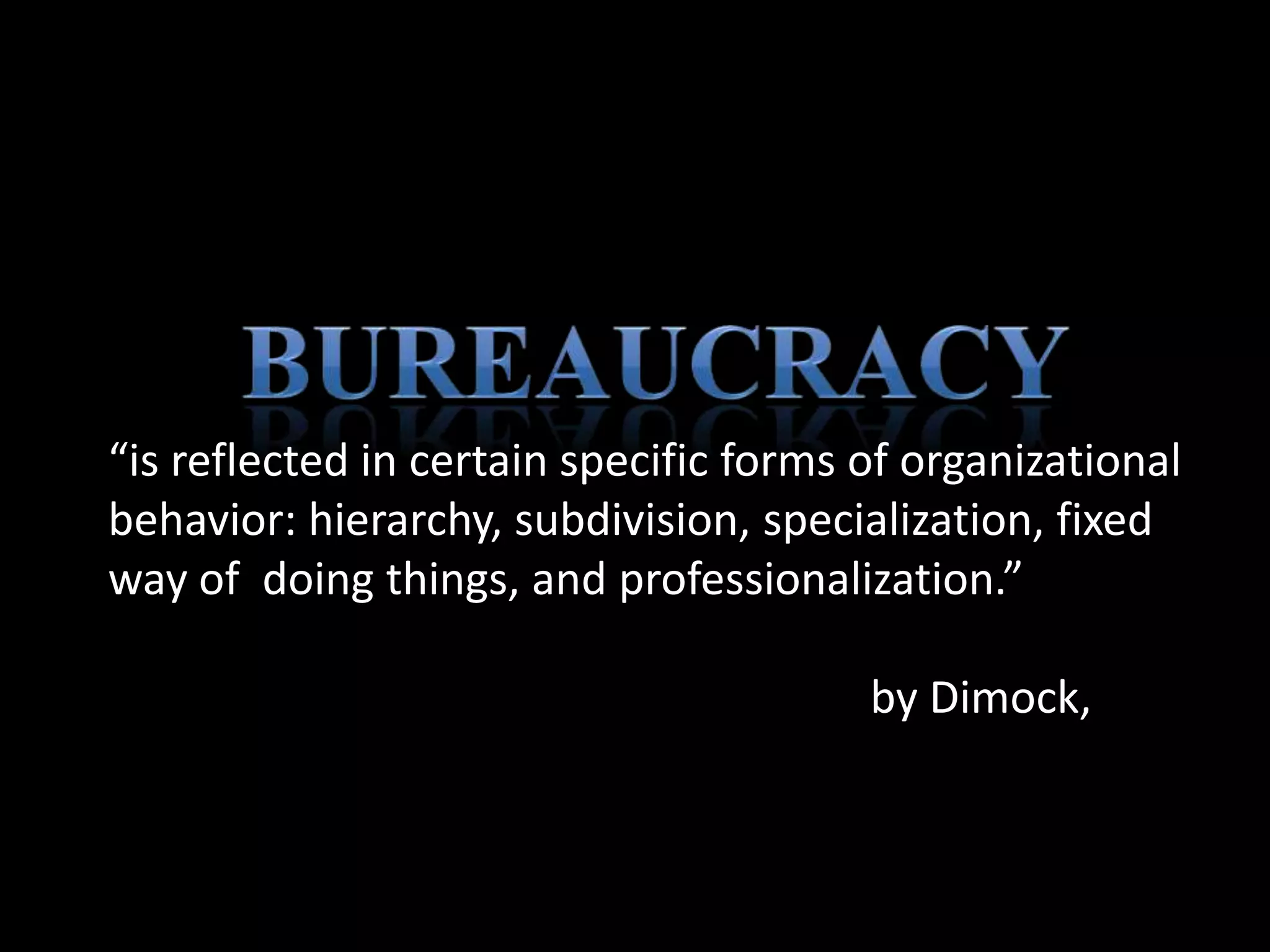Bureaucracy | PPTX