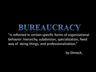 Bureaucracy | PPTX