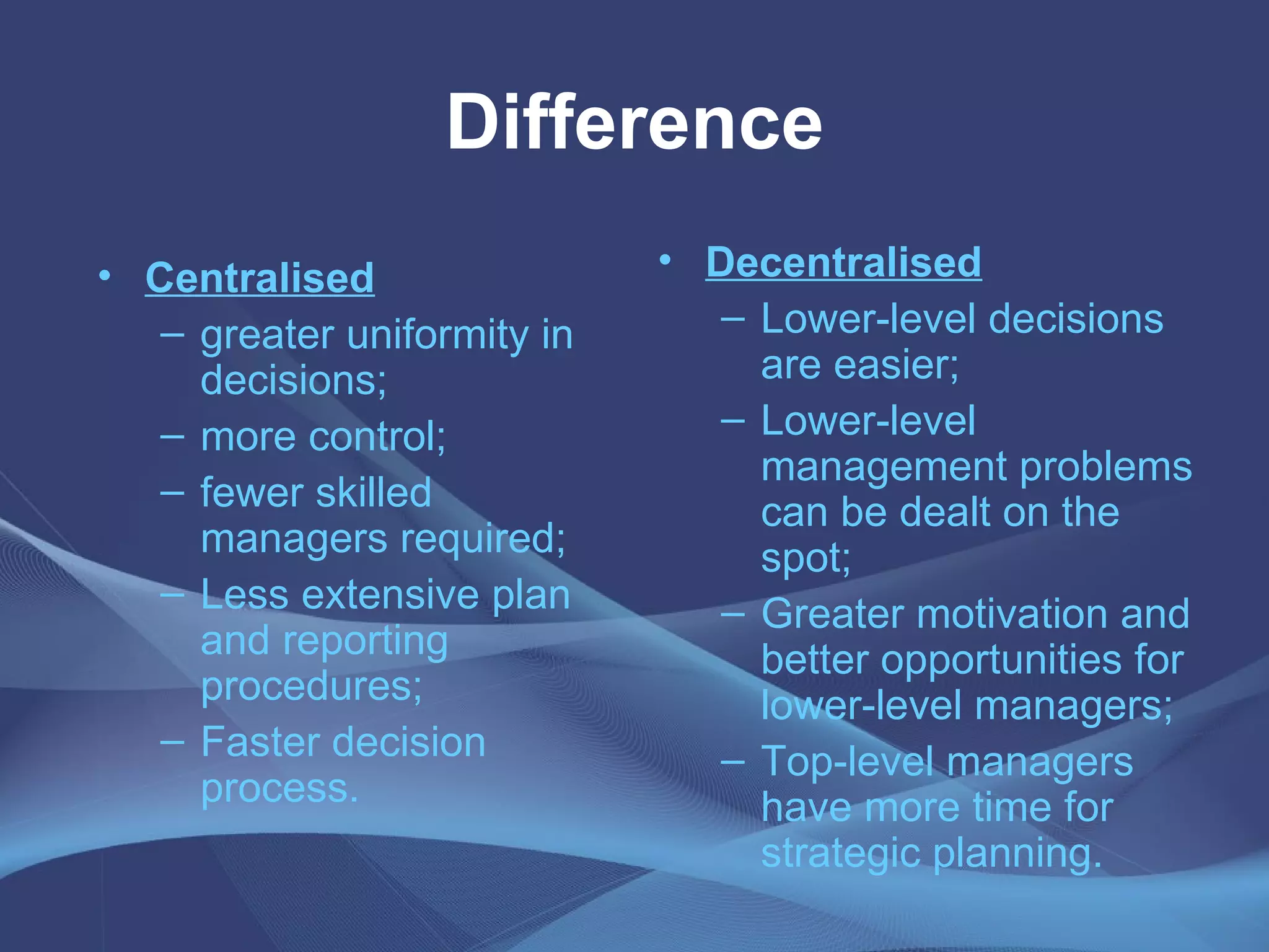 Bureaucracy: Centralization & Decentralization | PPT