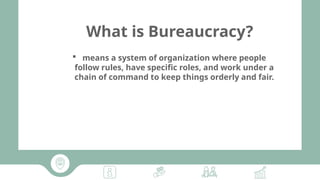 Bureaucratic Management Powerpoint in Management | PPTX
