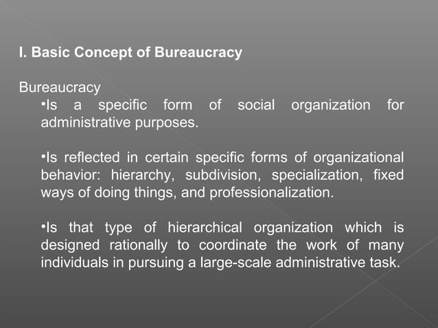 Bureaucracy and phil govt | PPT | Civic affairs | Politics