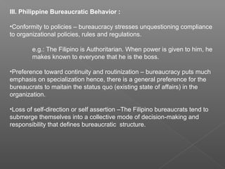 Bureaucracy and phil govt | PPT