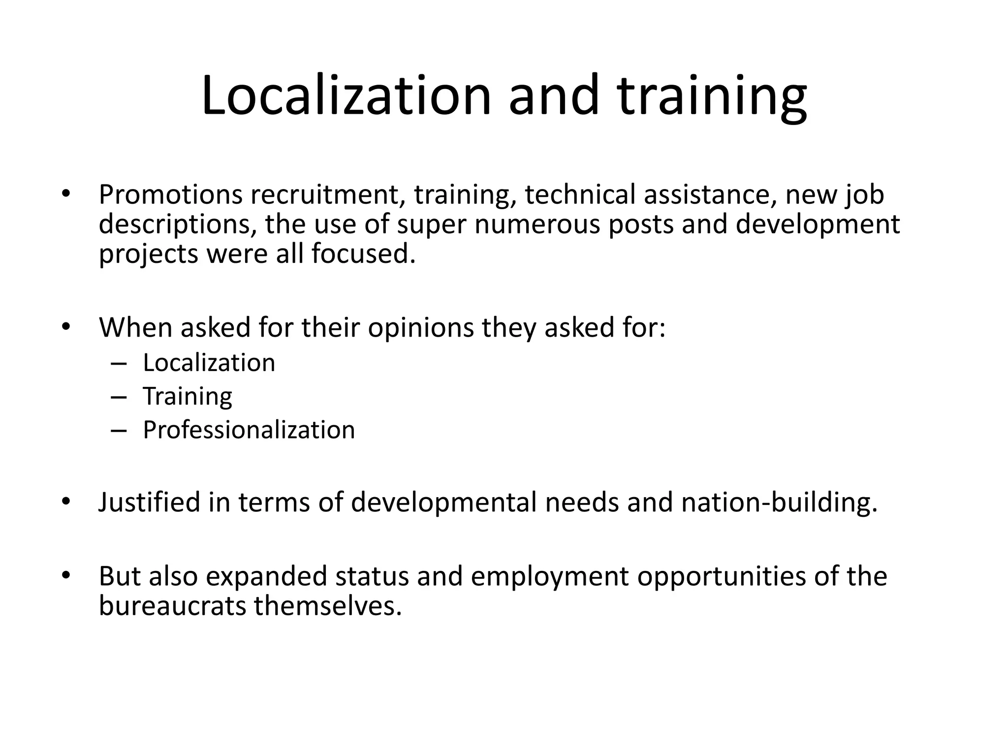 Development Management and Bureaucracy restraining and constraining ...