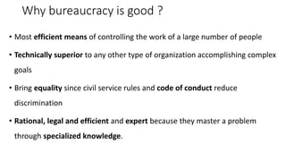 Bureaucratic managemet hkb | PPTX
