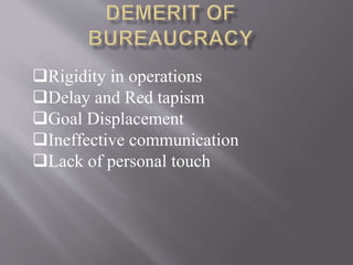bureaucratic theory & contingency theory ppt.pptx