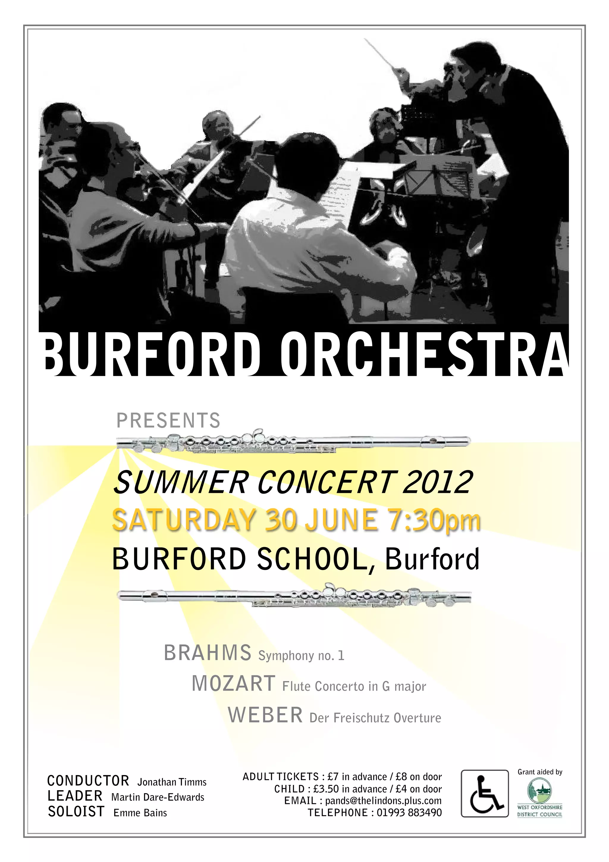 Burford Orchestra Summer 2012 Concert Poster | PDF