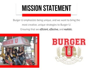 Burger U Restaurant Marketing Strategy | PDF