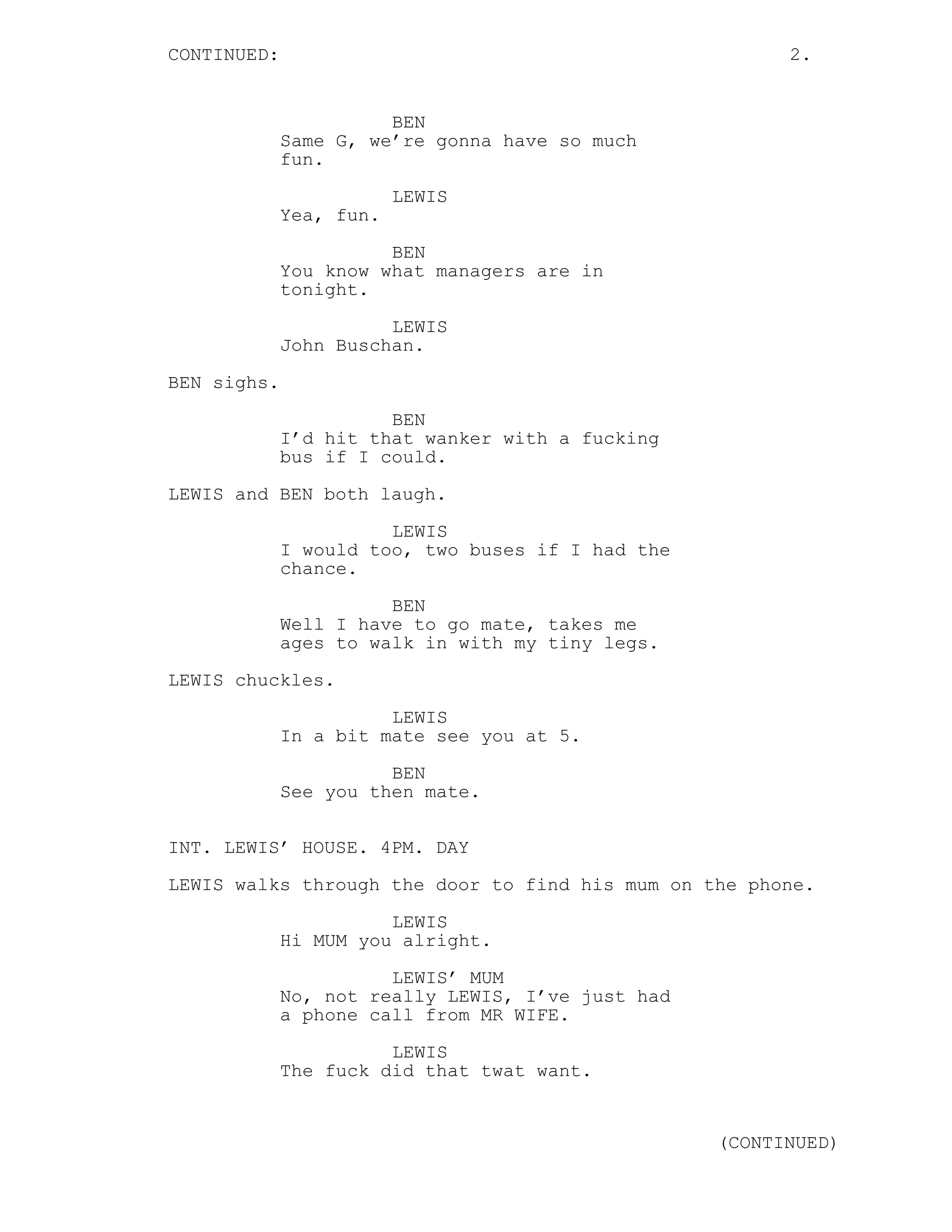 Burger boy screenplay | PDF | Obscenity and Profanity | Sensitive Topics