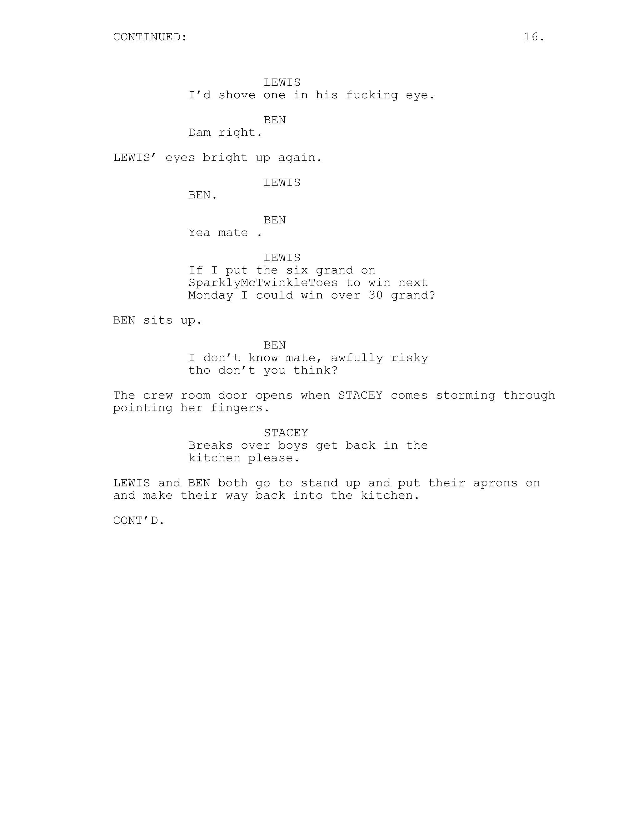 Burger boy screenplay | PDF