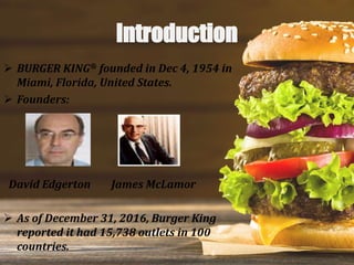 Burger king hr policies and own hr policies in imaginary restaurant | PPT