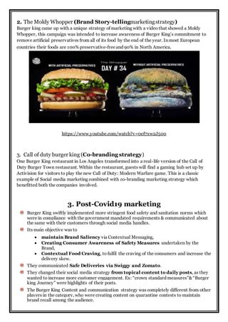 Burger king -Marketing startegies | DOCX