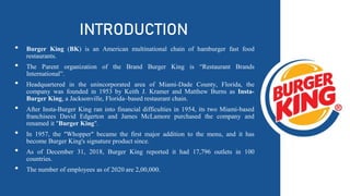Burger King PPT | PDF