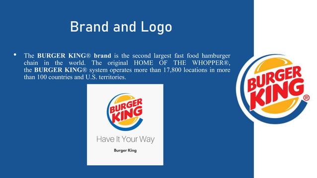 Burger King PPT | PDF | Food Industry | Industries