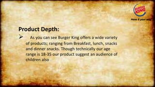 Burger king project Presentation | PPTX