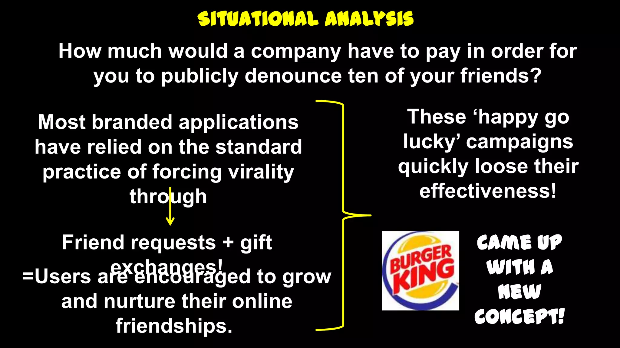 Burger king whopper sacrifice campaign | PPTX