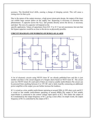 Burglar alarm project | PDF