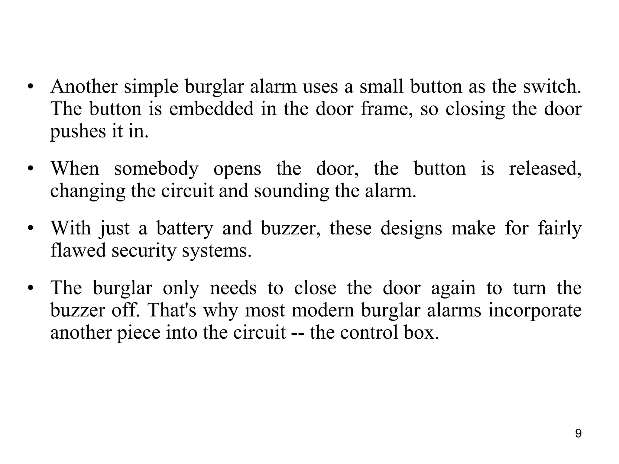 Burglar Alarms | PPT