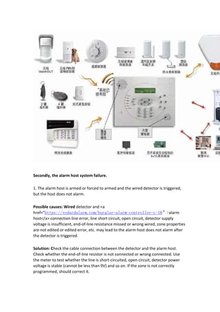 Burglar alarm system troubleshooting | PDF