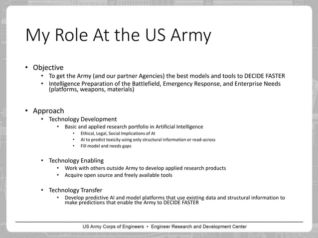 Perspective on the US Army's Uses for Predictive Models of Acute Oral ...