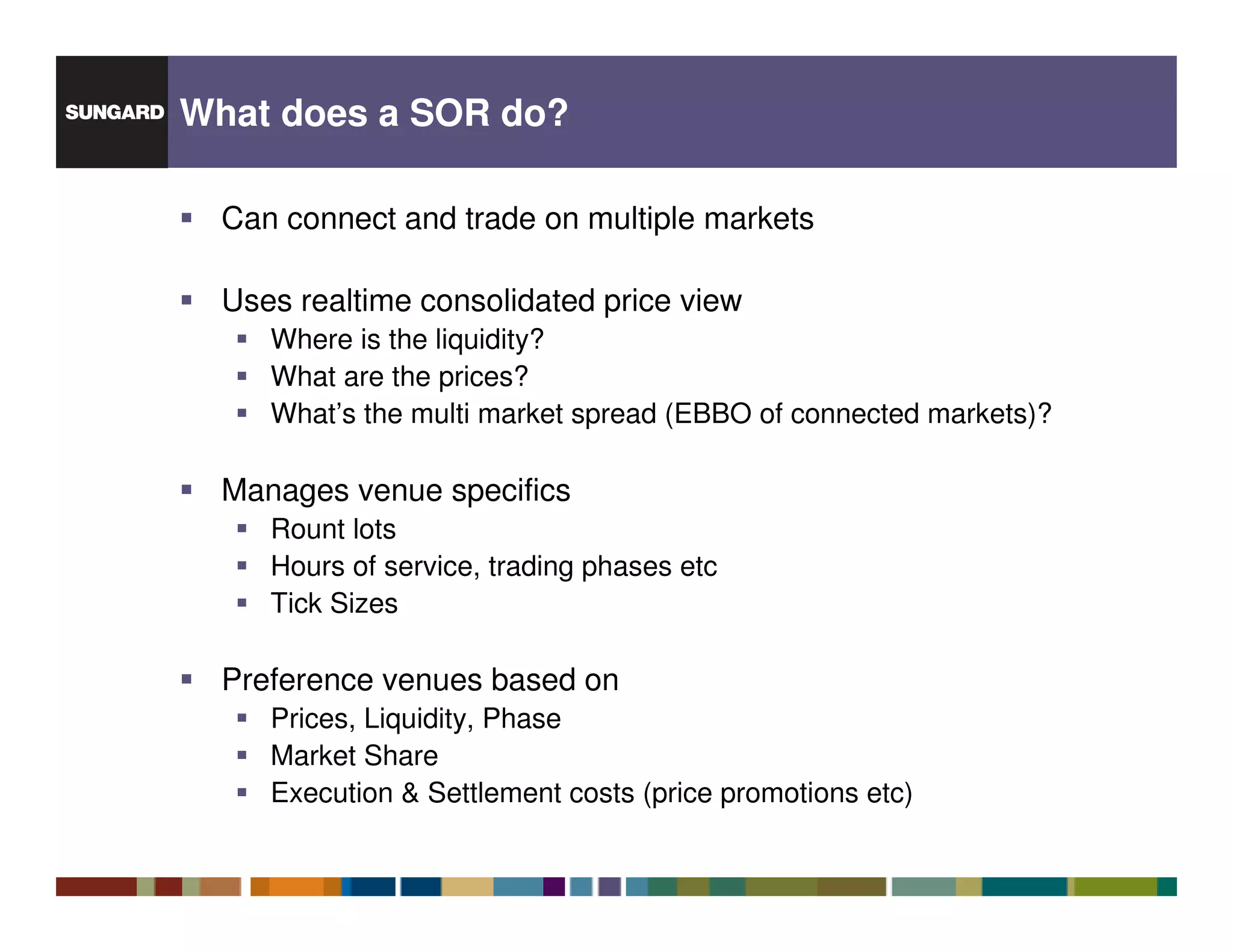 The need for smart order routing in a fragmented market | PPT | Free ...