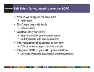 The need for smart order routing in a fragmented market | PPT
