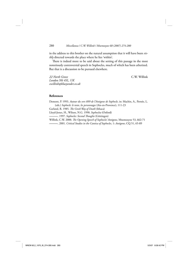 The Burial of Eteocles | PDF