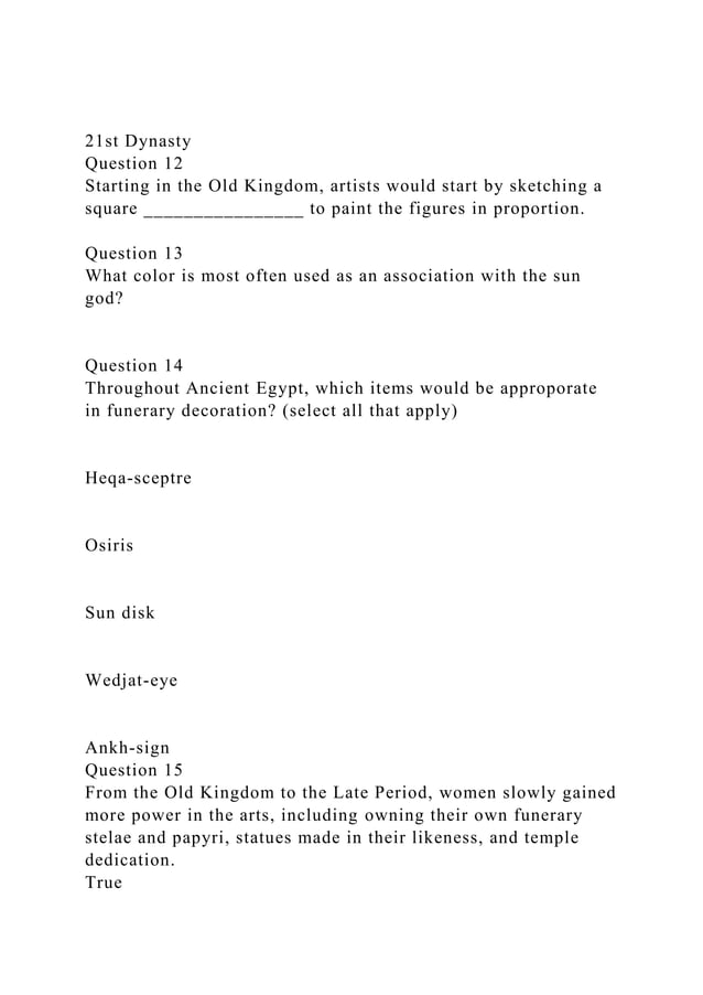 Burial ArtAncient Egyptian tombs contained art to help the soul tr.docx