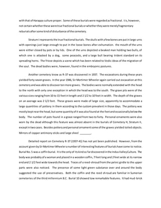Burial practices in the Indus valley civilization | DOCX