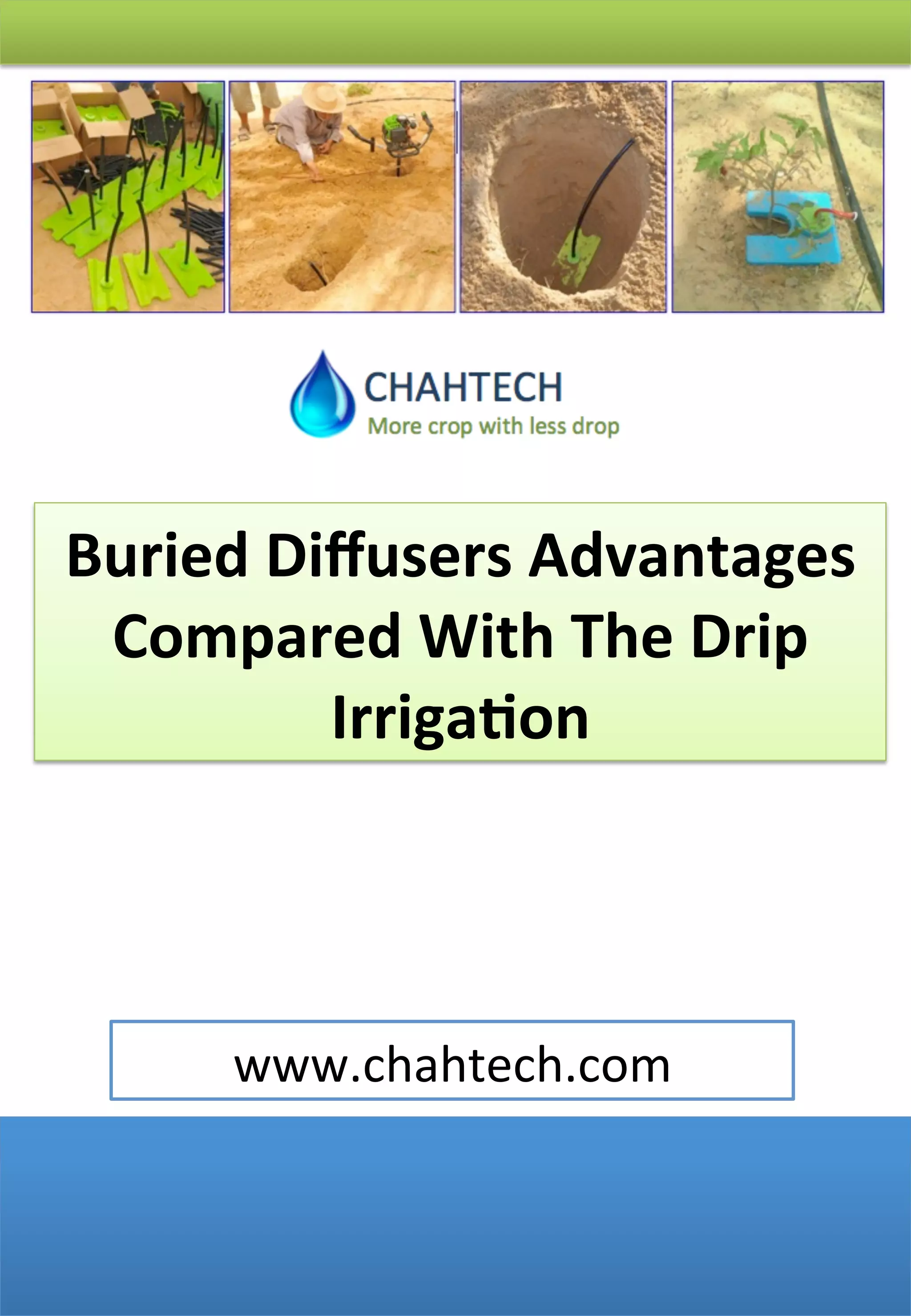 Buried diffusers-advantages-compared-with-the-drip-irrigation | PDF