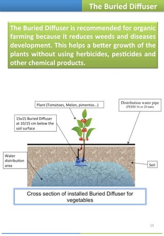 Buried diffusers-advantages-compared-with-the-drip-irrigation | PDF