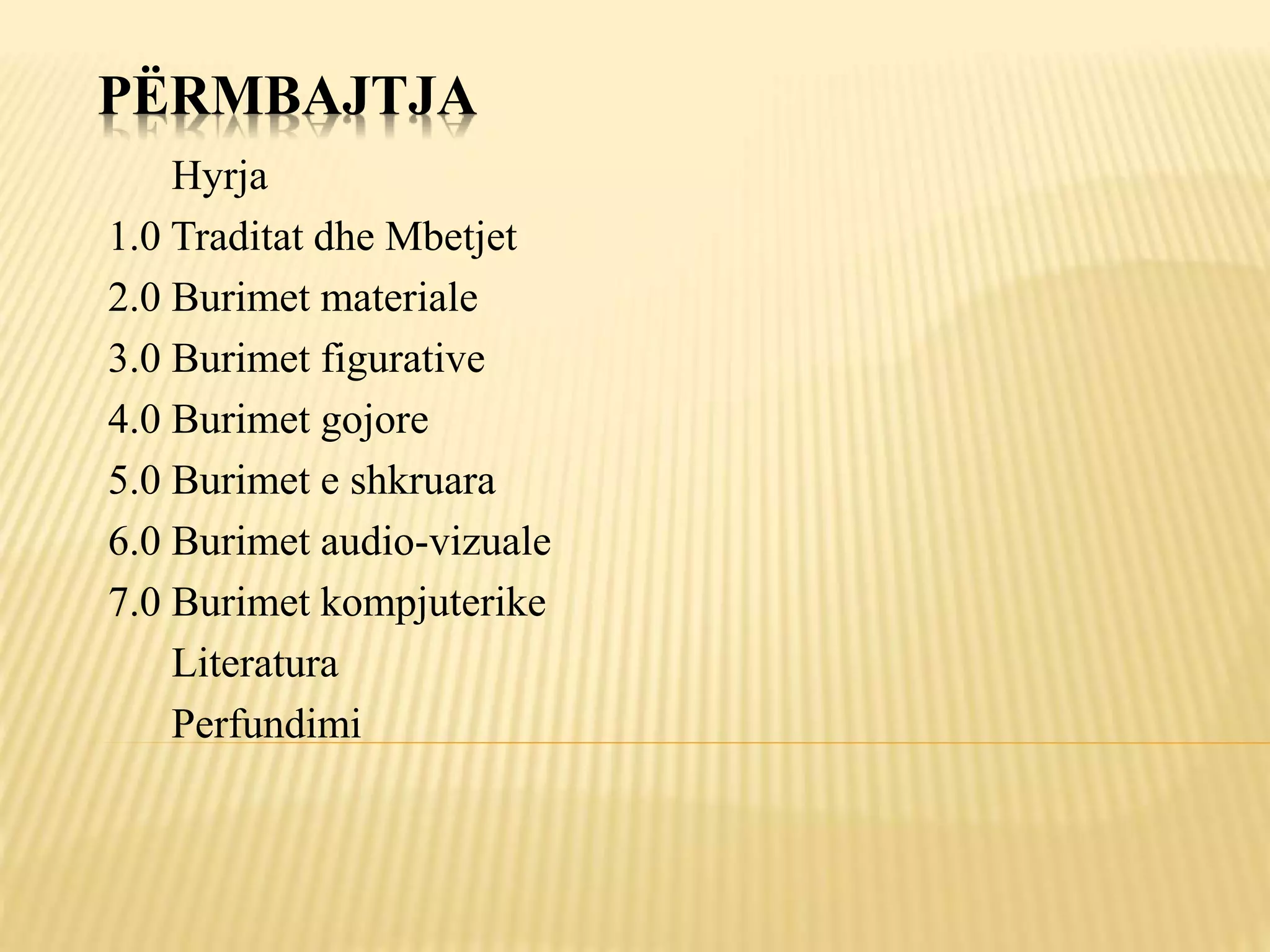 Burimet historike | PPTX