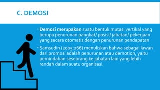 Promosi, Perpindahan, Demosi, dan PHK dalam Manajemen Sumber Daya ...