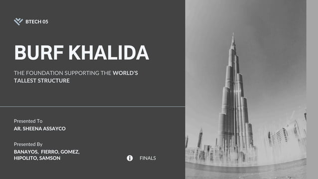 Burj Khalifa, Dubai—Powerpoint Presentation | PDF