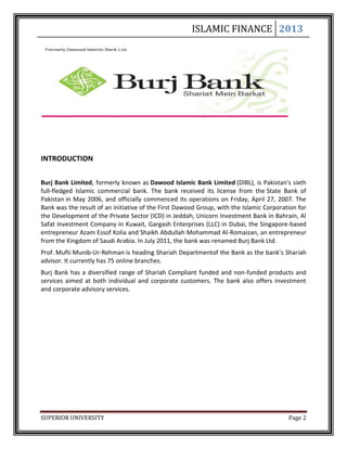 Burj bank limited | PDF