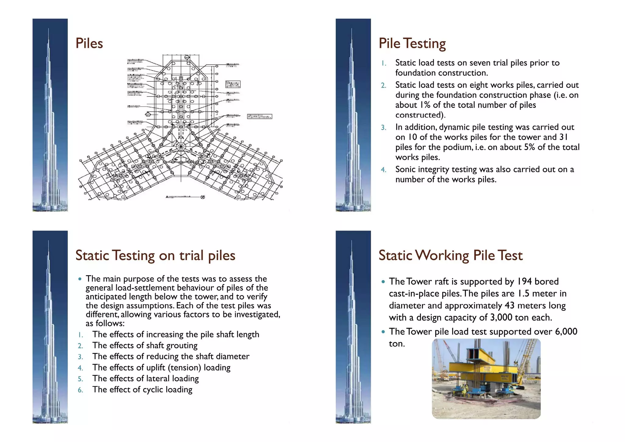 Burj dubai design and construction | PDF