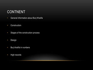 Burj khalifa | PPT