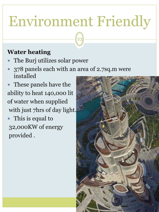 Burj khalifa , its engineering as well as architectural features and ...