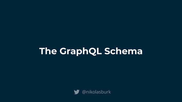 GraphQL and its schema as a universal layer for database access | PPT