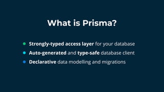 GraphQL and its schema as a universal layer for database access | PPT