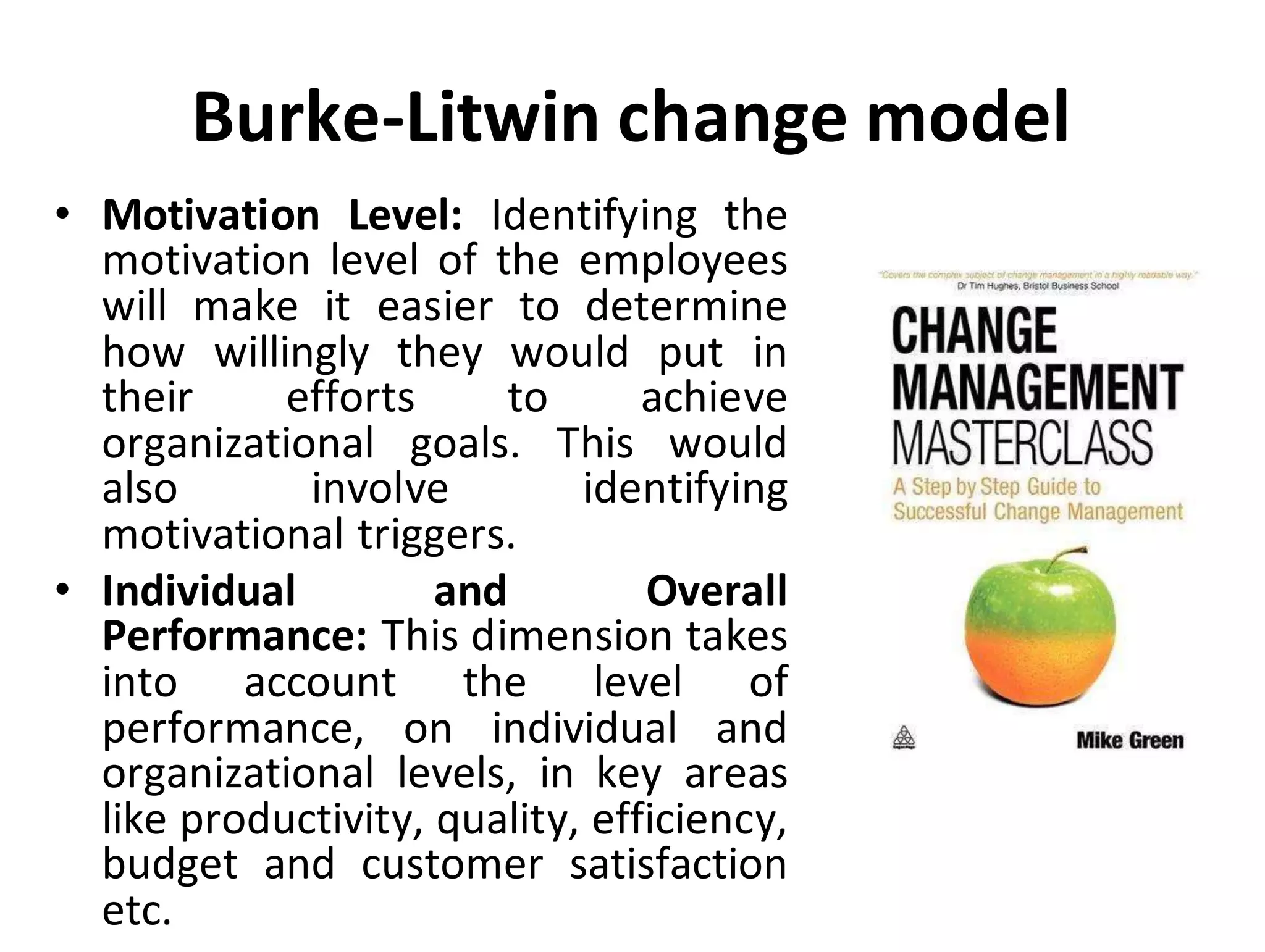 Burke litwin & Porras Robertson change model | DOCX