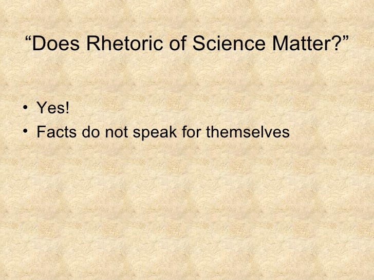 Burke, Pasteur, and the Rhetoric of Science