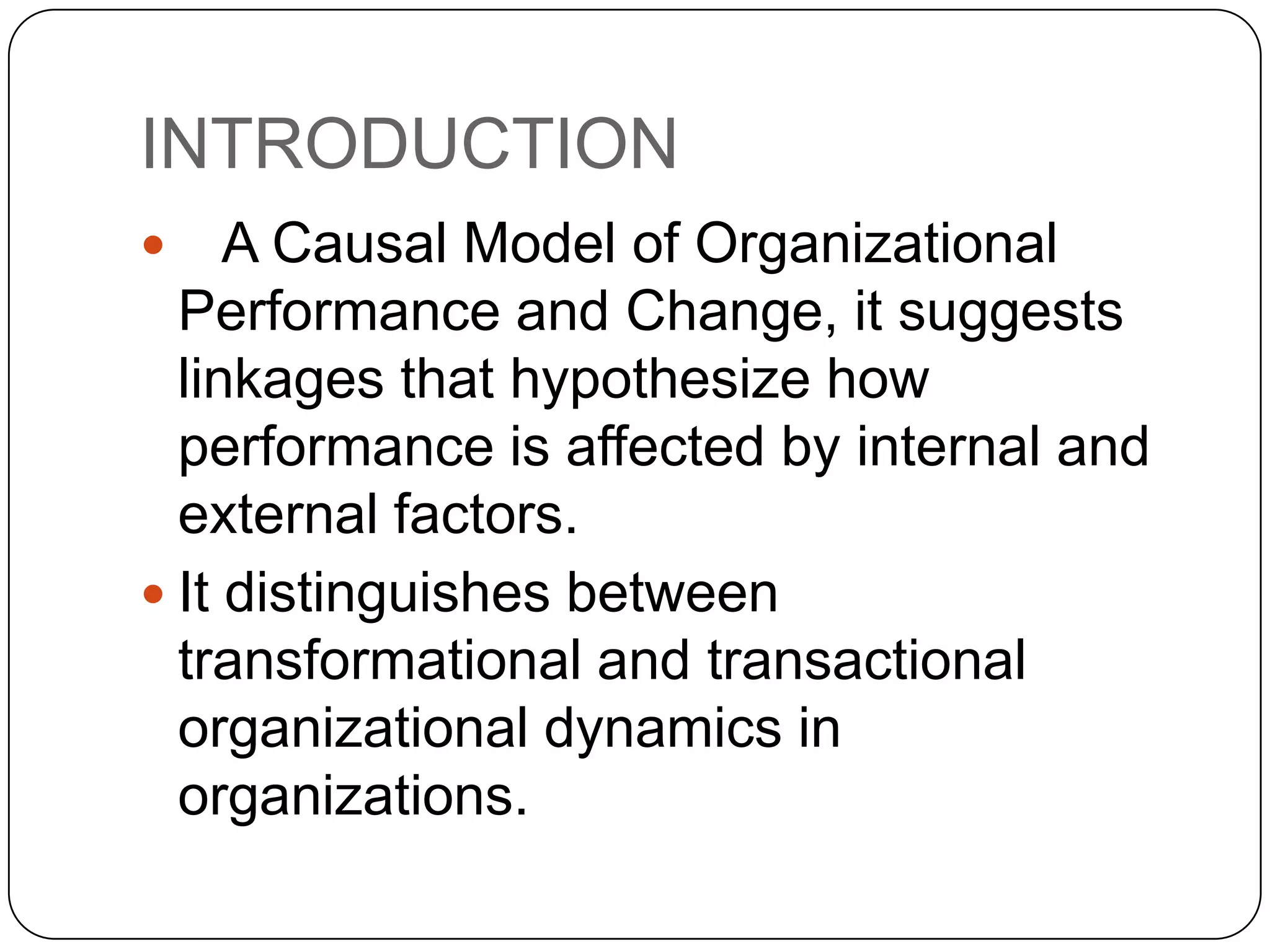 Burke & litwin model | PPTX