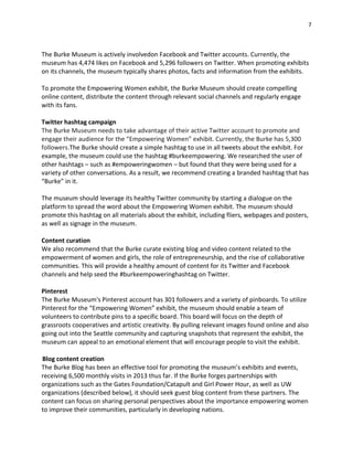 Burke museumdigitalmarketingplan | PDF