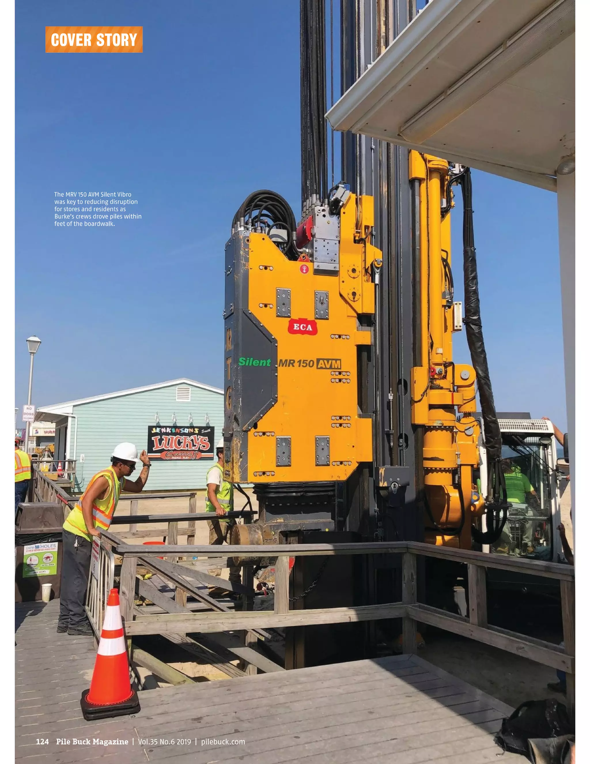 Pile Buck Magazine Cover Story Burke seawall story pile buck vol. 35 no ...