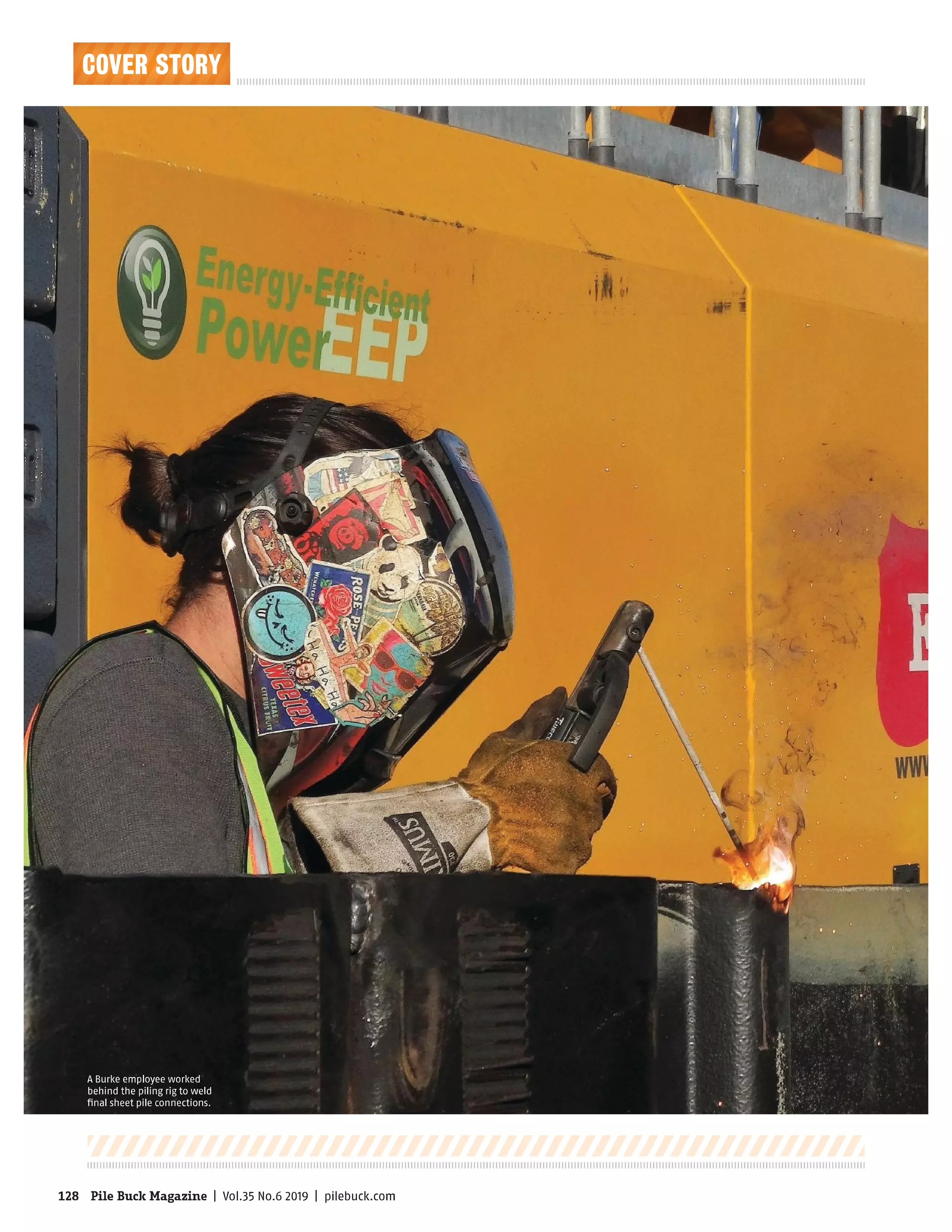 Pile Buck Magazine Cover Story Burke seawall story pile buck vol. 35 no ...